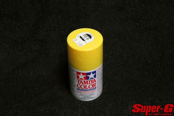 Tamiya - Yellow - PS-6 Polycarbonate Spray Paint – Super-G R/C Drift Arena