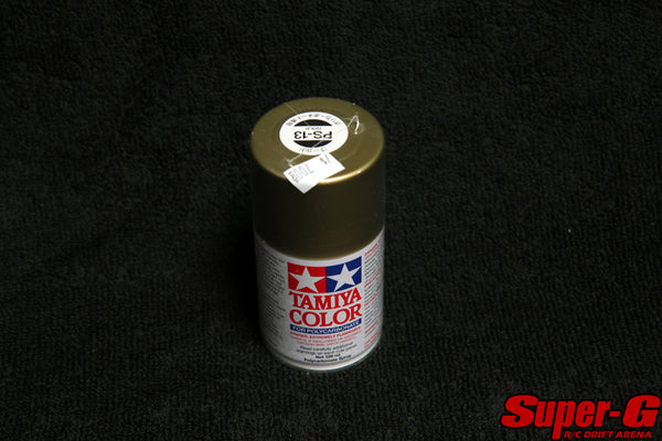 Tamiya - Gold - PS-13 Polycarbonate Spray Paint – Super-G R/C Drift Arena