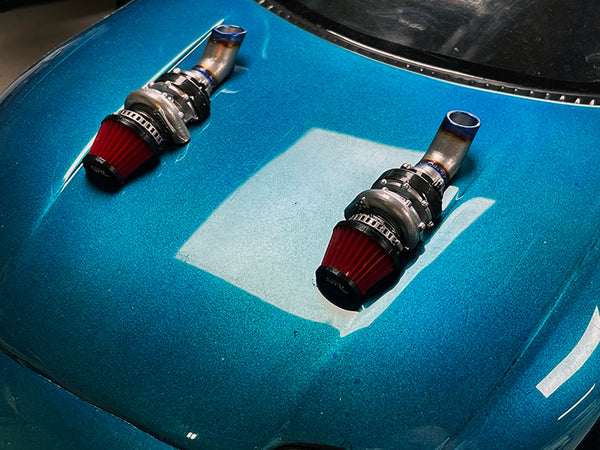 Dual Pack Turbo w Exhaust Titanium Style Piping [SRC] DUAL TURBO EXHAU ...