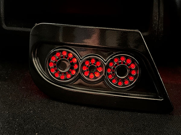 180SX Halo LED Taillight Light Buckets TAIL Brakelight Brake FIBER OPT ...