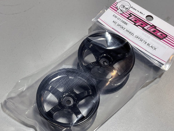 M5 SPOKE WHEEL BLACK 6mm - 8mm [TOPLINE] EW-0106BK EW-0108BK – Super-G ...