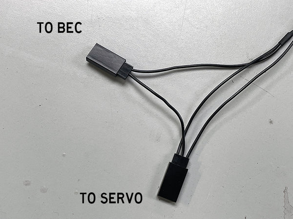 Reflex BLACK SERVO BEC BYPASS PATCH CABLE ESC Wire (SOLDER FREE BEC SO ...