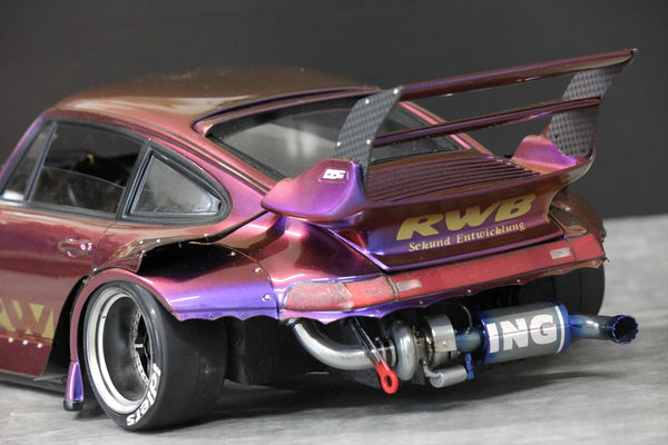 RWB rotana Muffler Set Turbo PORSCHE Canister (RESIN BLACK 3D) [Pandor ...