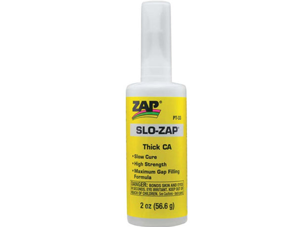 Zap Adhesives Slo Zap CA Glue 2 oz PT33 (THICK) [Zap] PT-33 – Super-G R ...