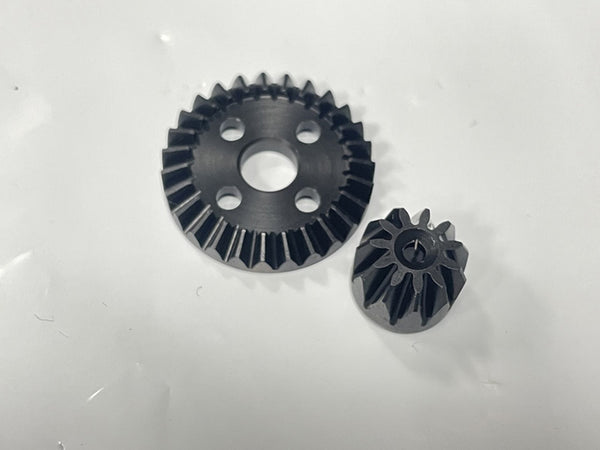 V2 Plastic Ring and Pinion Bevel Gear Set 11t - 27t (Black Delrin) [Rh ...