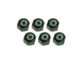 MINI-Z Nylon Lock Wheel Nuts BLACK 2mm - 6 Pack [3 Racing] 3RAC-N20-BL ...