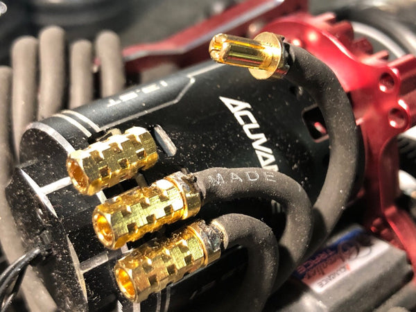 3.5mm FEMALE Bullet Power Connectors SOLID (for MOTOR) [Acuvance] OP-1 ...