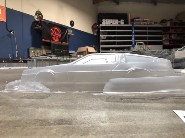 DELOREAN 1-10 BODY SET [APlastics] DMC – Super-G R/C Drift Arena