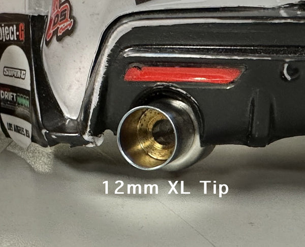 X-LARGE RACING MEDALLION (ROLLED Edge) - 12mm Titanium Burnt Tip (Stra ...