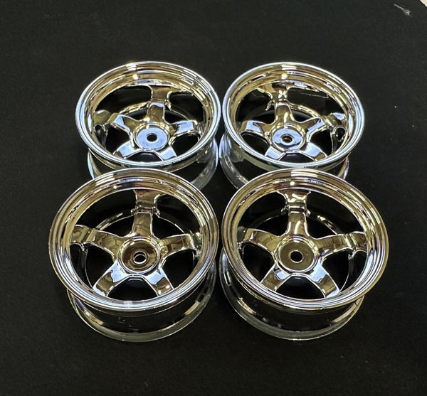 1-10 WORK MEISTER S1 RIMS - DEEP DISH +9 CHROME (4 PACK) [K FORCE] MEI ...