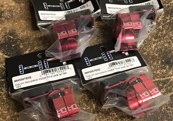 Motor Cooling Fan Clip On RED Anodized [Hot Racing] MH550TE02 – Super-G ...