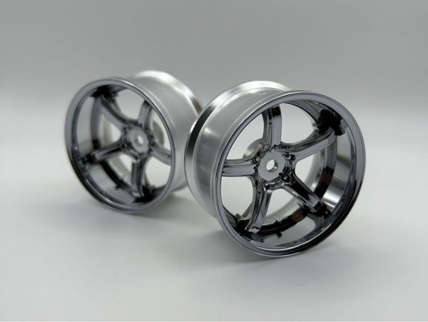 Work EMOTION T5R 2P T5R2P CONCAVE TYPE CHROME RIMS 6mm 8mm [LAB] LW-07 ...