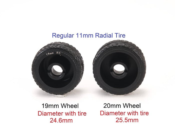 2WD Machine Cut DELRIN BLACK Formula Wheels Flanged Rims for Mini-Z (1 ...