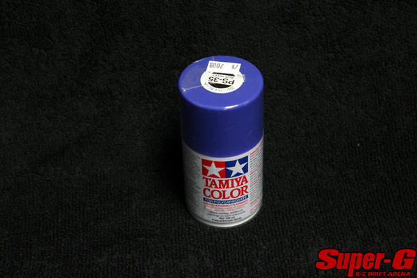 Tamiya - Blue Violet - PS-35 Polycarbonate Spray Paint for Lexan [Tami ...