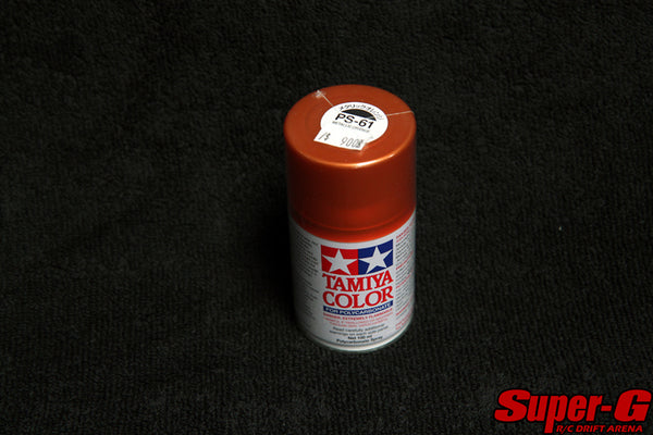 Tamiya - Metallic Orange - PS-61 Polycarbonate Spray Paint – Super-G R ...