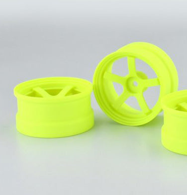 NEON YELLOW DP5 Drift Wheel Rims 8mm OFFSET (HIGH TRACTION) [Reve D] R ...