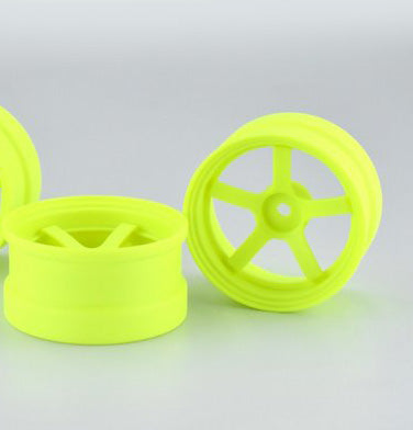 NEON YELLOW DP5 Drift Wheel Rims 6mm OFFSET (HIGH TRACTION) [Reve D] R ...