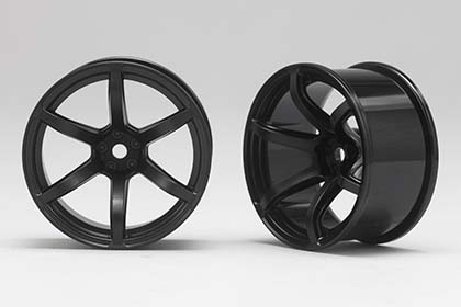 Racing Performer 6 Spoke (Black) Rims - 6mm - 8mm [Yokomo] RP-6213B6 R – Super-G R/C Drift Arena