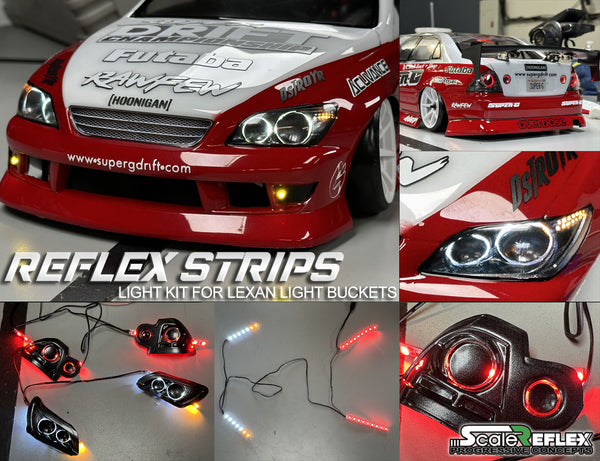 REFLEX STRIPS - LIGHTS for LEXAN LIGHT BUCKETS (flexible, cuttable, fl ...