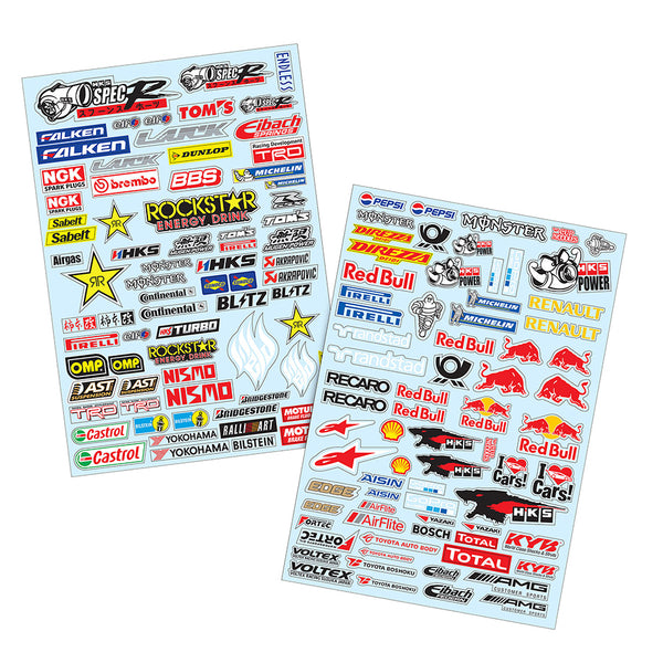 1-10 SLAPS: Rockstar Redbull Falken Formula D Decal Sheet LBWK DRIFT S ...